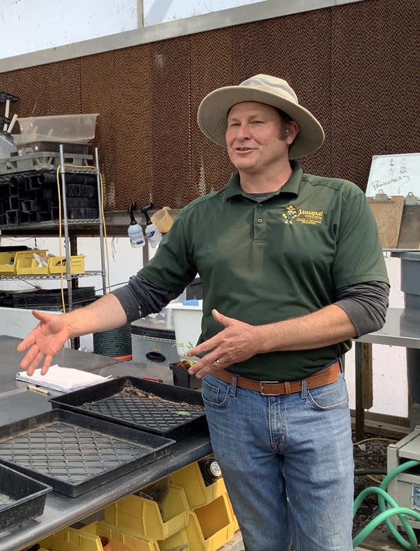 Yavapai College Horticulture Professor Justin Brereton brushes off ...