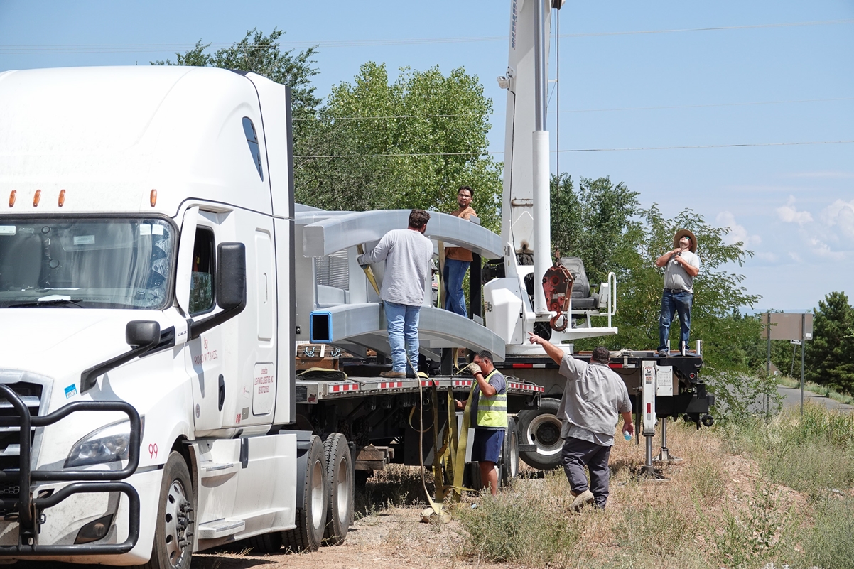 Glassford Hill Road Monument Arch sections have arrived in Prescott ...