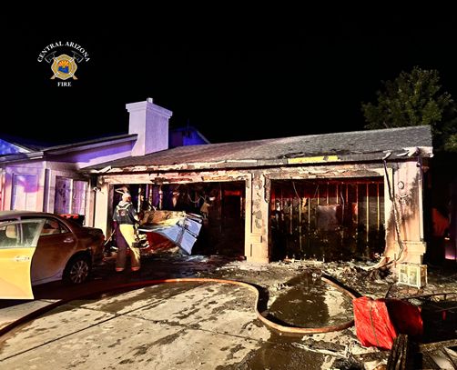 Firefighters Extinguish Prescott Valley Garage Fire, Prevent Spread to ...