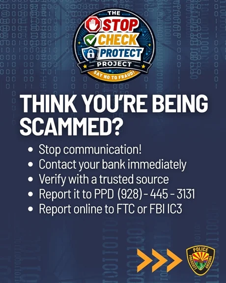 Prescott Police Department Launches "STOP - CHECK - PROTECT" Fraud ...